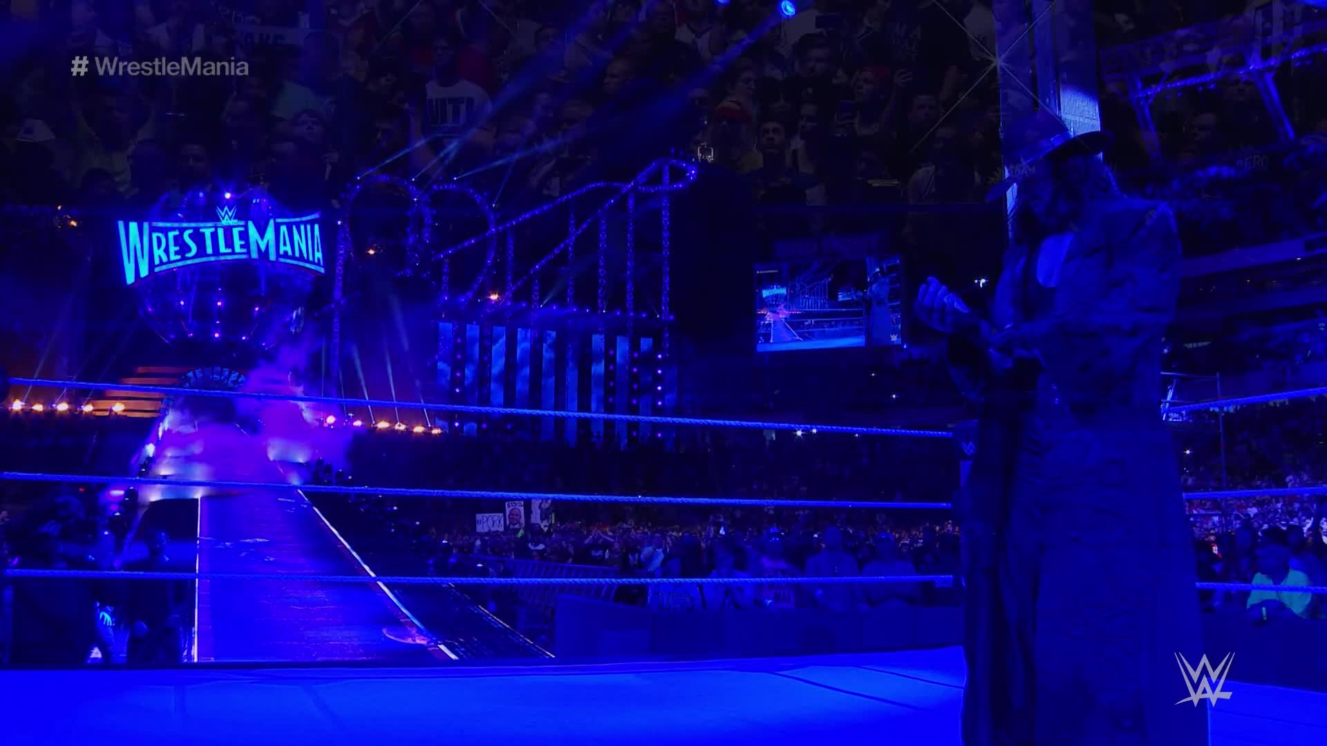 The Undertaker makes his exit - 2nd April 2017 WrestleMania Match ...